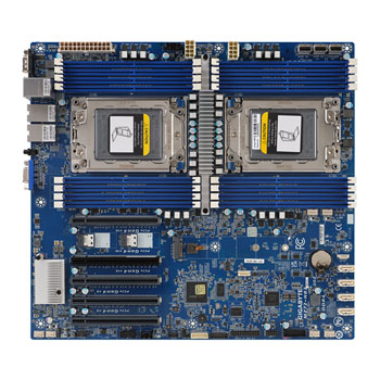 Gigabyte AMD MZ72-HB2 E-ATX Dual Socket EPYC 7003 Motherboard LN135301 - 9MZ72HB2MR-00 | SCAN UK