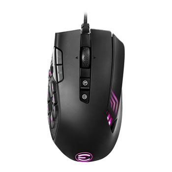 EVGA X15 MMO RGB Optical Black 16Kdpi Gaming Mouse LN135388 - 904-W1 ...