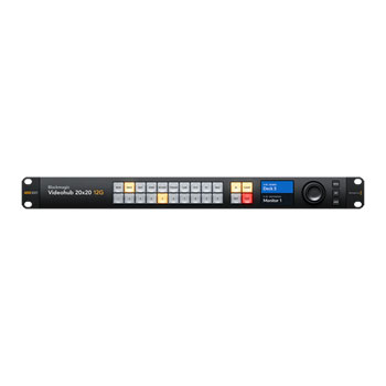 Blackmagic Design Videohub 20x20 12G LN135693 - VHUBSMAS12G2020 | SCAN UK