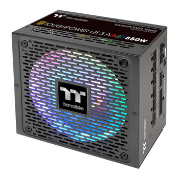 Thermaltake Toughpower GF3 ARGB 850 Watt Fully Modular PCIe Gen 5 80+ Gold PSU/Power Supply ATX3 ...