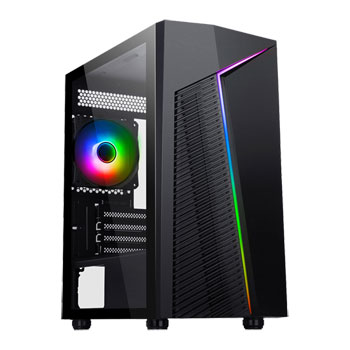CiT Alpha Black Micro-ATX PC Case LN136986 - CIT-ALPHA-BLK | SCAN UK