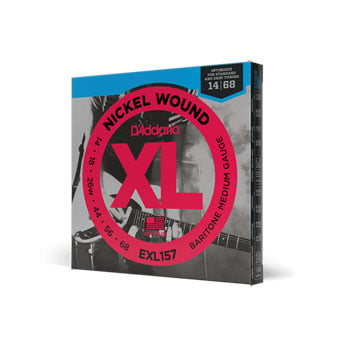 D'Addario EXL157 Nickel Wound Electric Guitar Strings, Baritone Medium ...