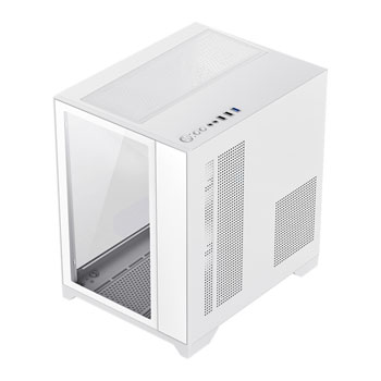 GameMax Mini Infinity Tempered Glass White Micro-ATX PC Gaming Case ...