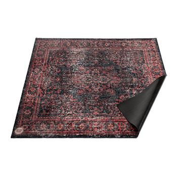DRUMnBASE Vintage Persian Stage Rug Red & Black - 185x160cm LN143311 ...