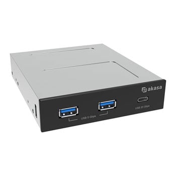 Akasa USB3.2 Front Panel Hub LN143674 - AK-ICR-36 | SCAN UK