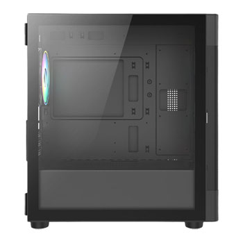 Vida Zephyr Black Tempered Glass Micro-ATX PC Gaming Case LN144557 ...