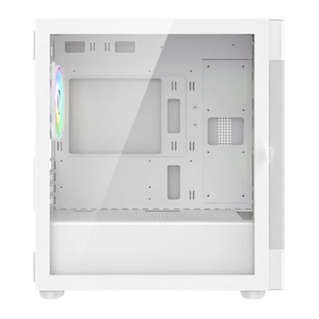 Vida Zephyr White Tempered Glass Micro-ATX PC Gaming Case LN144558 ...