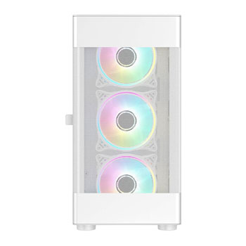 Vida Zephyr White Tempered Glass Micro-ATX PC Gaming Case LN144558 ...