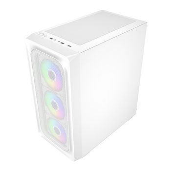 CiT Orion White Mid Tower Tempered Glass PC Gaming Case LN144752 ...