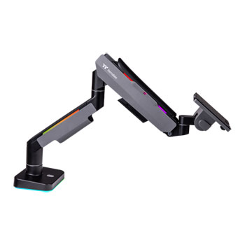 Thermaltake Single RGB Monitor Arm LN145244 - GEA-MSR-SMSBLK-01 | SCAN UK