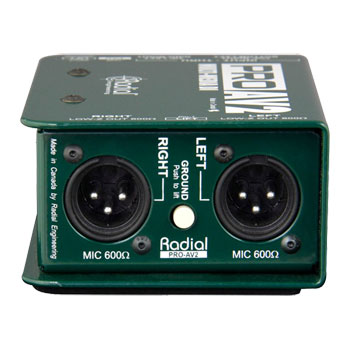 Radial ProAV2 Stereo Multimedia Direct Box LN145293 - R800-1115-00 ...