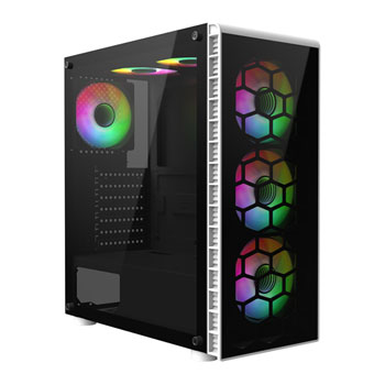 CiT Raider White Mid Tower PC Gaming Case LN145988 - CSCITRAIDER6WHT ...
