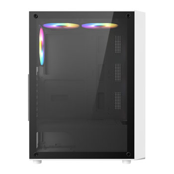 CiT Blade White Mid Tower Tempered Glass PC Gaming Case LN146900 ...