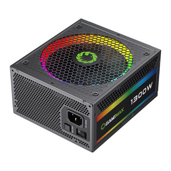 GameMax RGB-1300 1300 Watt Fully Modular 80+ Platinum ARGB PSU/Power ...