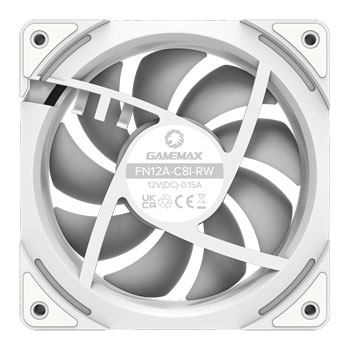 GameMax KF300R White 120mm ARGB Case/CPU Cooler Triple Fan Pack ...