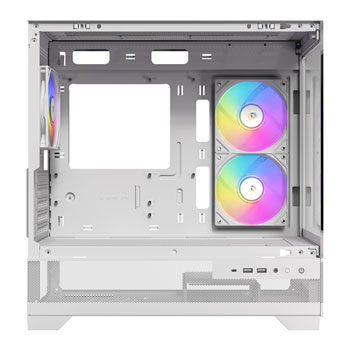 Antec CX500M RGB MicroATX Tempered Glass White PC Gaming Case LN148273 ...