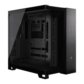 Corsair 6500X Black/Obsidian Aluminium Dual Chamber Tempered Glass Mid ...