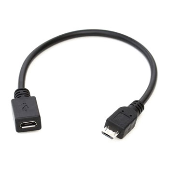 SB Components 20cm Micro USB OTG Adapter LN148815 - MICROUSB-M-F-EX ...