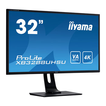 Refurbished iiyama ProLite 32" 4K Ultra HD 10-Bit VA Monitor with ...