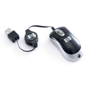 HP Mini Optical Retractable Mouse USB for Laptops/Kids PC/MAC LN20369 ...