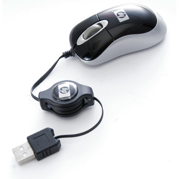 HP Mini Optical Retractable Mouse USB for Laptops/Kids PC/MAC LN20369 ...