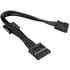 20cm NZXT Black Molex to 2 SATA Cable LN32875 - CB-42SATA | SCAN UK