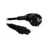 Scan 2m Black Clover Leaf Euro Plug Mains Lead EU Plug (Mickey Mouse ...