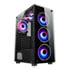 CiT Mirage F6 Black Mid Tower Tempered Glass PC Gaming Case LN113265 ...