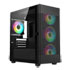 Vida Zephyr Black Tempered Glass Micro-ATX PC Gaming Case LN144557 ...