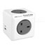 Allocacoc PowerCube 'Extended USB' 4-Socket Mains Extension Cube with USB A + USB C, Grey 1.5M ...