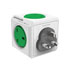 Allocacoc PowerCube 'Original' 5-Socket Mains Extension Plug, Green LN150303 - PowerCube ...