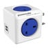 Allocacoc PowerCube 'Original USB' 4-Socket Mains Extension Plug, Blue LN151346 - Powercube ...
