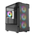 CIT Bolt Black Mesh MicroATX PC Case with 4x ARGB Fans LN162303 ...