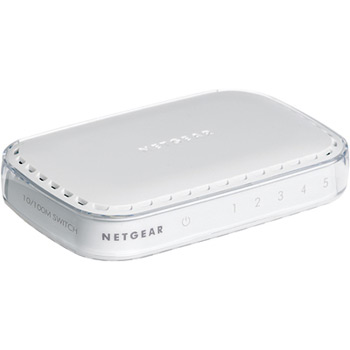 Netgear FS605UK, White, 10/100 Ethernet 5 Port Switch LN23181 | SCAN UK