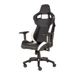 Corsair White T1 RACE Edition Gaming Chair Black White LN88244 CF 9010012 WW SCAN UK