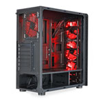 CIT Raider Red LED Tempered Glass Midi PC Gaming Case LN92806 - CIT ...