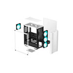 DeepCool CC560 V2 White Mid Tower Tempered Glass PC Gaming Case ...