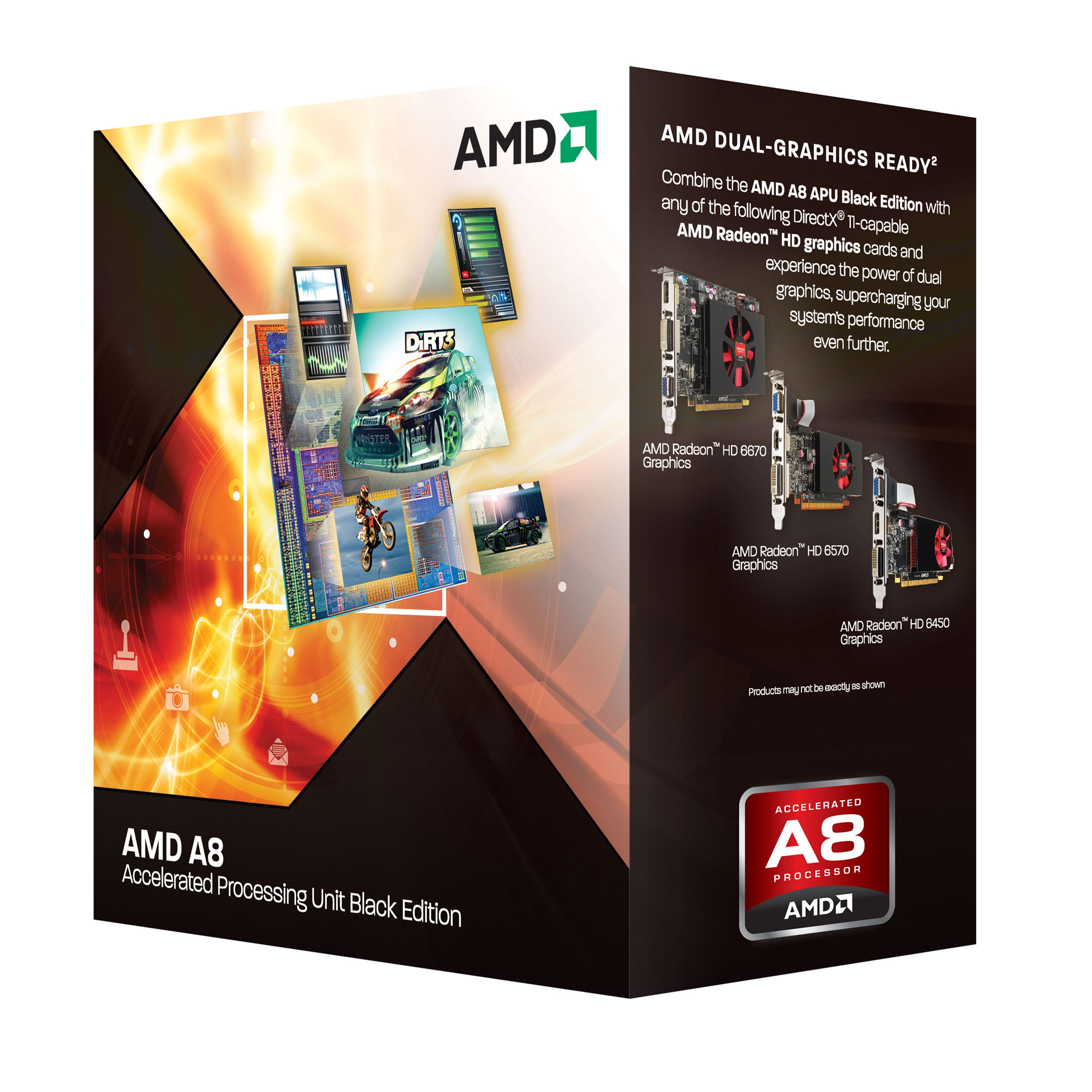 AMD APU A8-3870K Black Edition Socket FM1 Quad Core Processor LN42601 ...