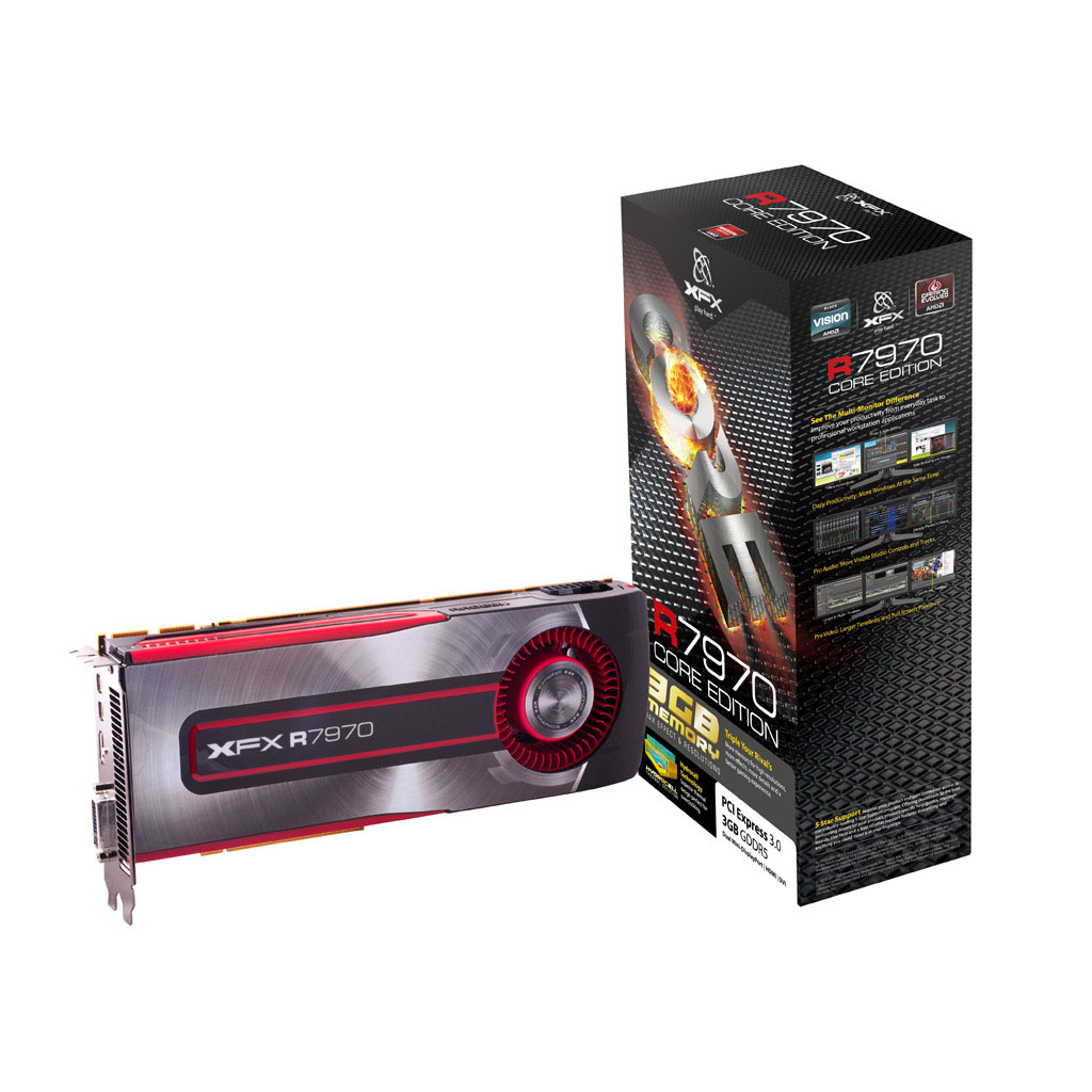 XFX Core Edition Radeon HD 7970 AMD/ATI Graphics Card - 3GB LN42793 ...