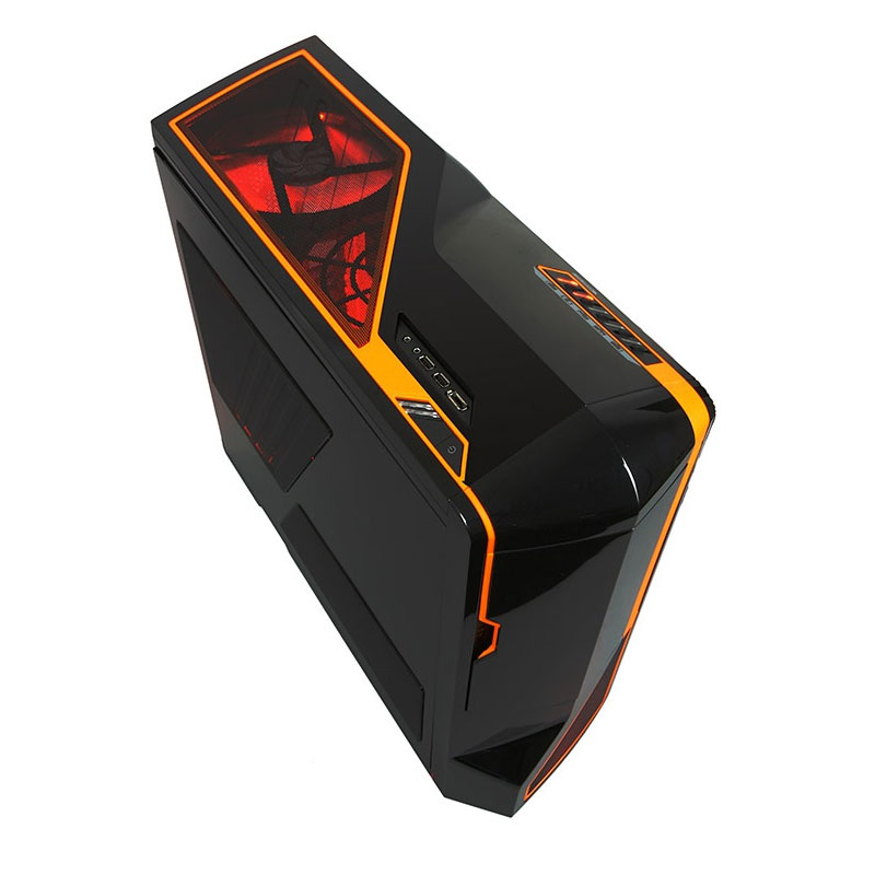 NZXT Phantom Black/Orange Full Tower PC Case LN45384 - CA-PHATM-O2 ...