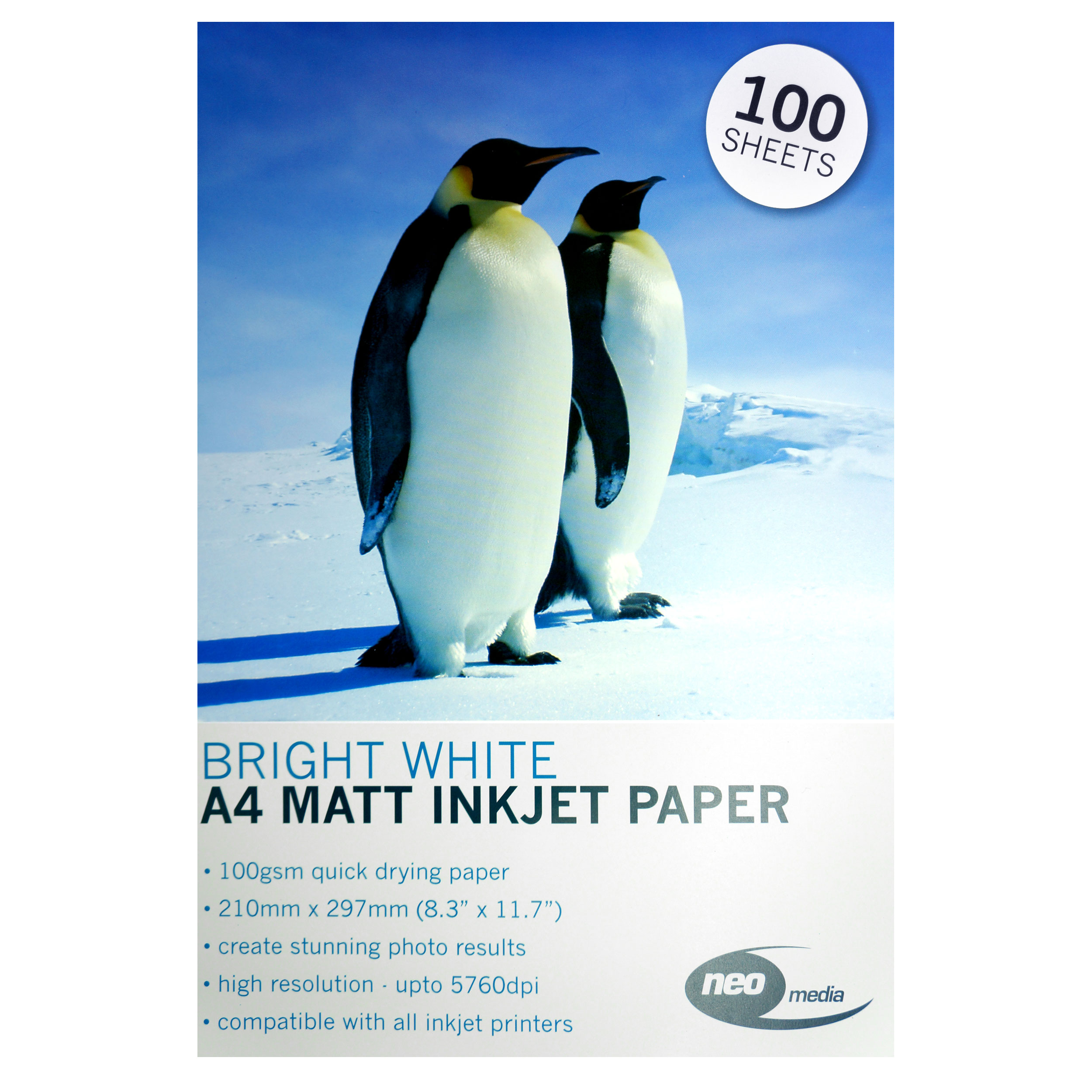 100 Pack Of A4 100gsm Matt Photo Paper LN47282 SCAN UK 100 Pack Of A4 100gsm Matt Photo Paper LN47282 SCAN UK
