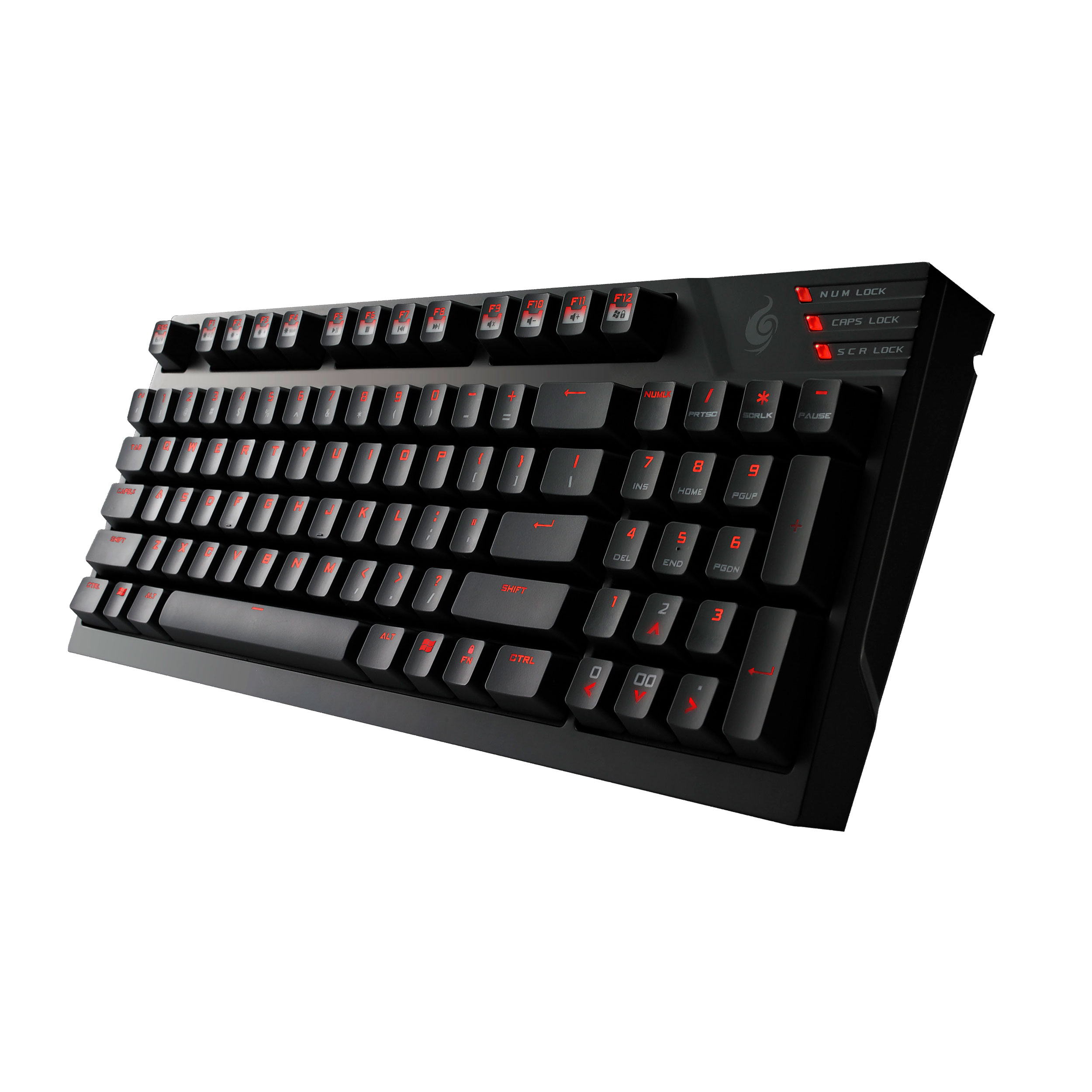 Quick Fire TK Mechanical Gaming Keyboard with RED Cherry Switch + Red ...