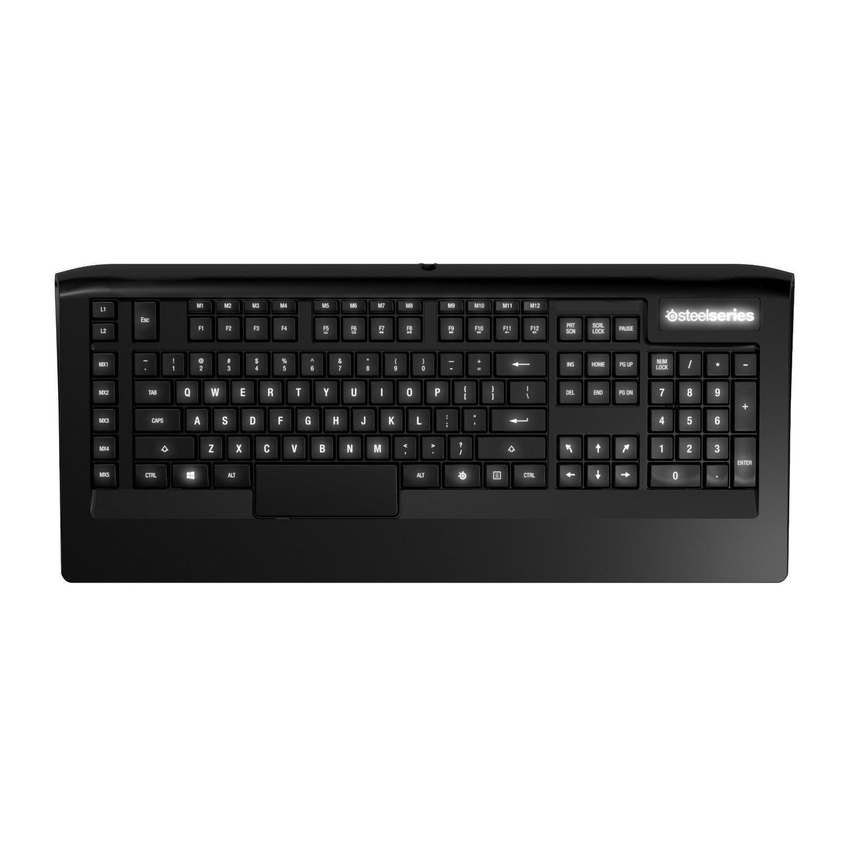 SteelSeries Apex Raw Gaming Multimedia Keyboard Backlit White Low ...