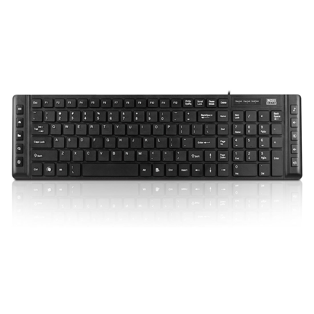 LMS Data Multimedia Black Keyboard with 10 hot keys - USB LN56001 ...