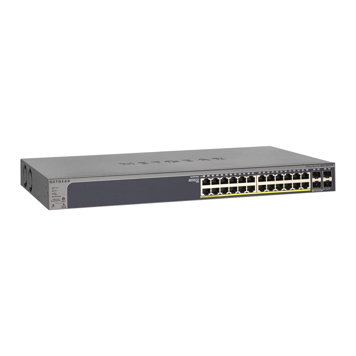 24 Port PoE+ Gigabit Smart Switch netgear Prosafe GS728TPP LN63777 ...