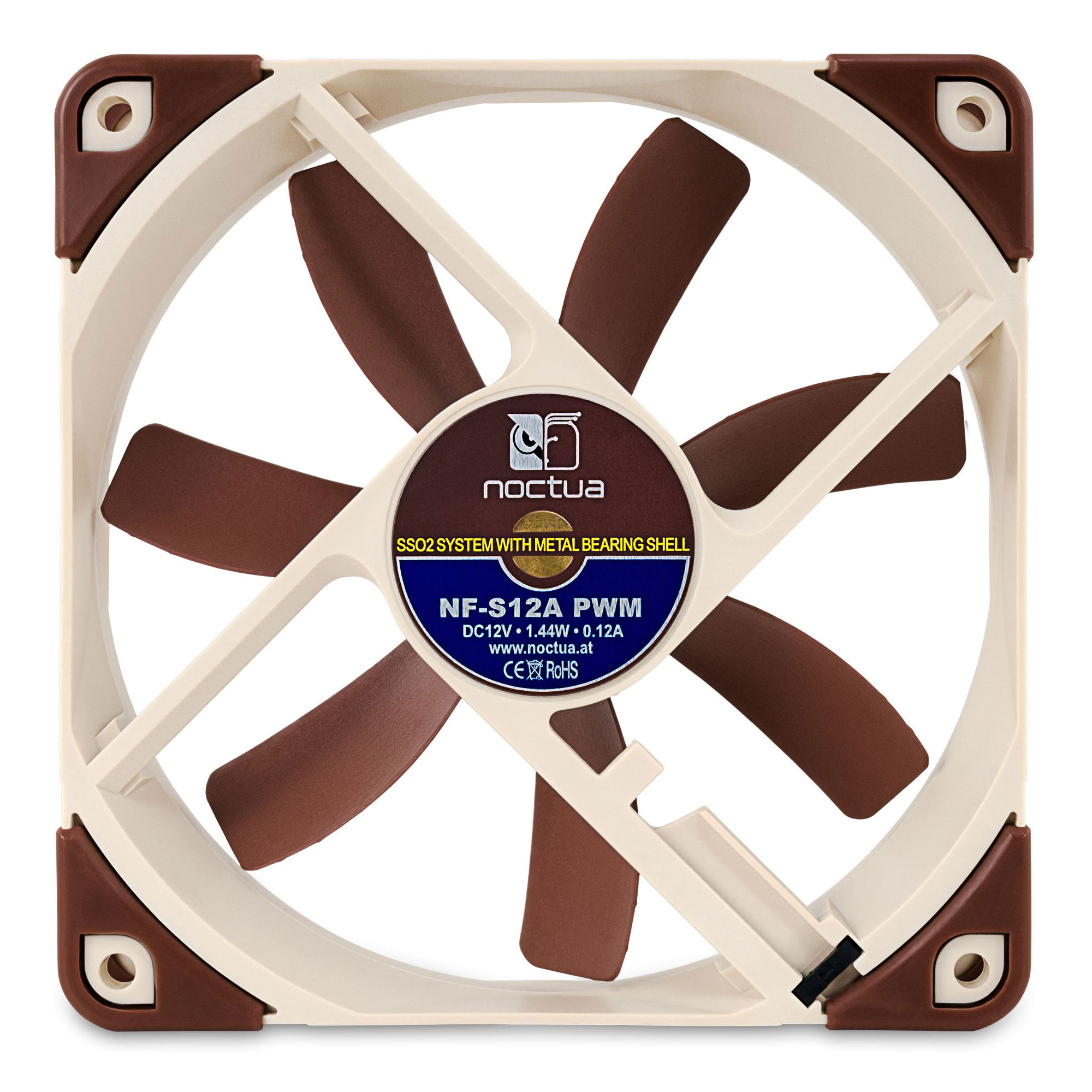 Noctua NF-S12A 120mm PWM Cooling Fan LN59515 - NF-S12A-PWM | SCAN UK