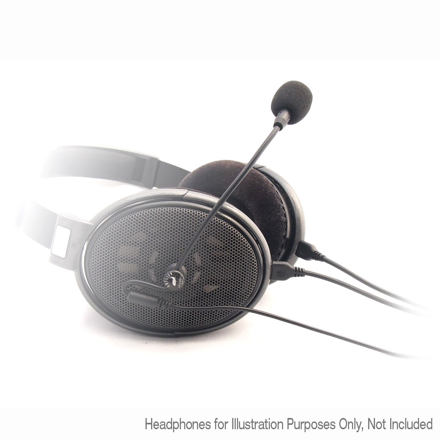 ModMic Stick on Boom Mic for Headphones from AntLion without Mute ...