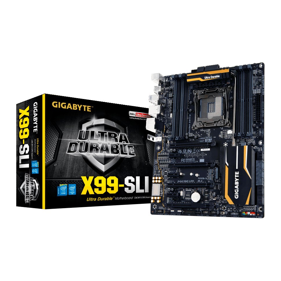 Gigabyte X99 4 GPU SLi ATX Gaming Motherboard LN64939 - GA-X99-SLI ...