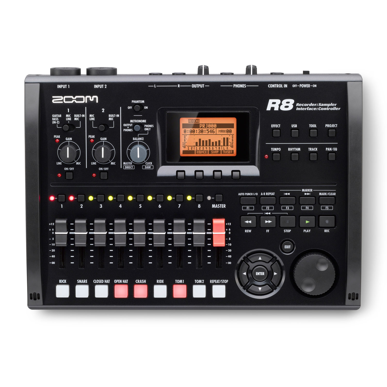 Zoom R8 Eight-Track Recorder LN65778 - ZRCR8 | SCAN UK