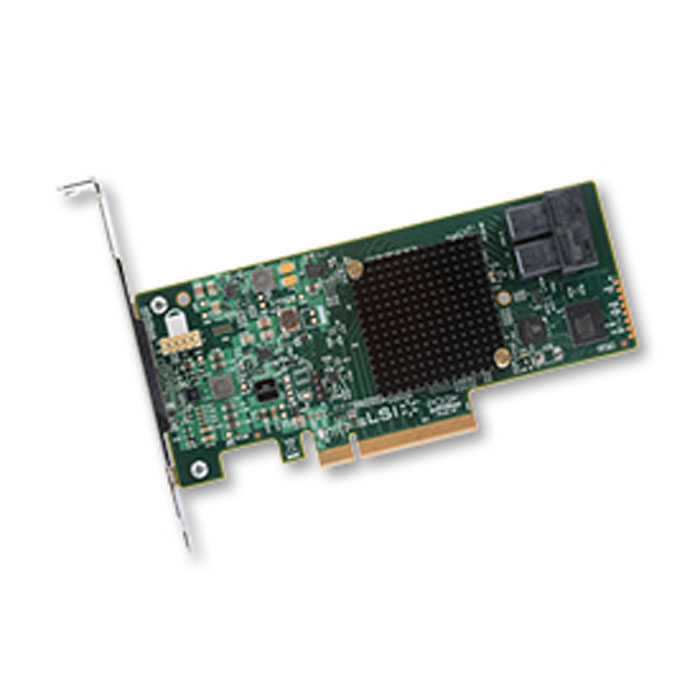 8 port 12Gbs SAS Raid Card PCIe low Profile from LSI/Avago LSI00407 ...